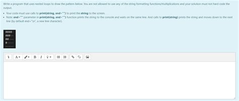 Solved Write A Program That Uses Nested Loops To Draw The