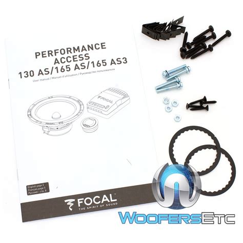 Focal 165AS3 6.5" 80W RMS 3-Way Performance Series Component Speakers ...
