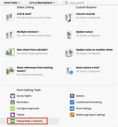 Freeze Rows Or Columns