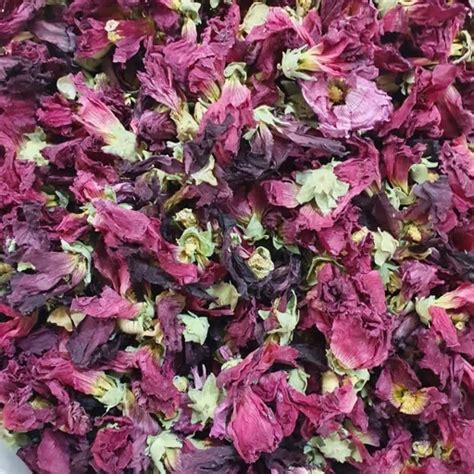 خرید و قیمت گل ختمی قرمز 50 گرم از غرفه عطاری گل نرگس باسلام