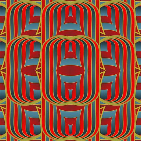 Premium Vector Seamless Vector Abstract Pattern Symmetrical Geometric Background With