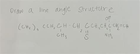 Solved Draw a line angle structure | Chegg.com