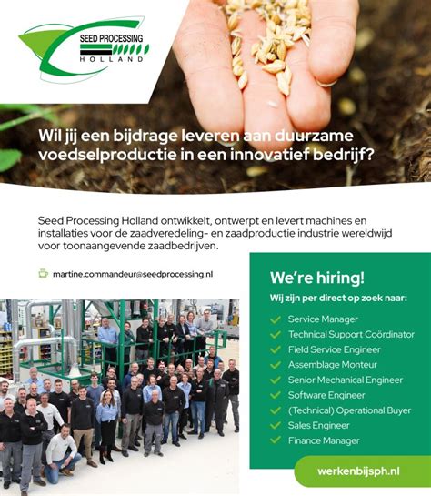 Seedprocessing Werkenbij Seedvalley Enkhuizen Noord Vacatures