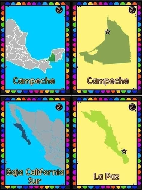Pin De Maestra Anita 🍎 En Estados De La República Mexicana Estados Y