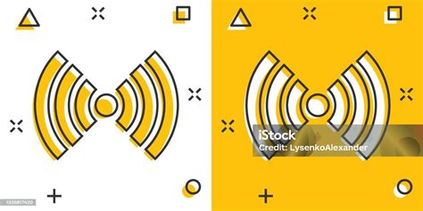 만화 스타일의 와이파이 인터넷 아이콘 Wifi 무선 기술 벡터 만화 일러스트 픽토그램 네트워크 와이파이 비즈니스 컨셉 스플래시 효과 개념에 대한 스톡 벡터 아트 및 기타