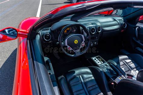 Italian Sports Car Ferrari F430 Interior Dashboard Editorial Image