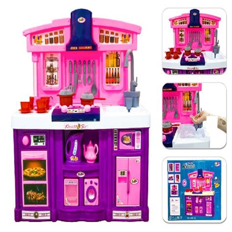 خرید و قیمت اسباب بازی دخترانه سرویس آشپزخانه اورجینال باتری خور دارای