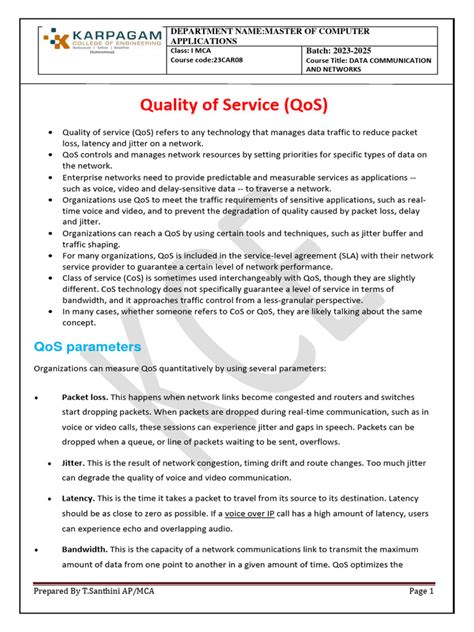 3 2 4 qos pdf quality of service computer network