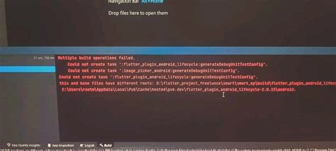 Problem Multiple Build Operations Failed Could Not Create Task Flutter Plugin Android