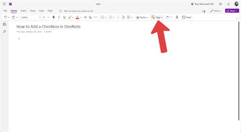 How To Add A Checkbox In Onenote