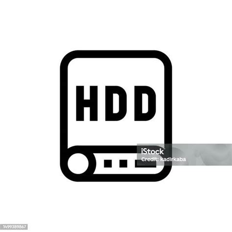 하드 디스크 라인 아이콘 디자인 픽셀 퍼펙트 편집 가능한 스트로크 로고 기호 기호 보관 0명에 대한 스톡 벡터 아트 및 기타