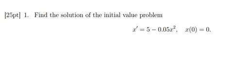 Solved Pt Find The Solution Of The Initial Value Chegg