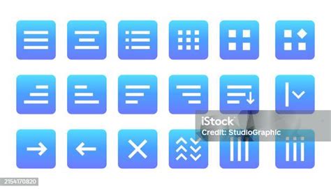 메뉴 및 Ui 벡터 아이콘 설정 웹 사이트 목록 항목 팩 햄버거 메뉴 플랫 아이콘의 최소 세트입니다 벡터 일러스트 레이 션 개념에 대한 스톡 벡터 아트 및 기타 이미지