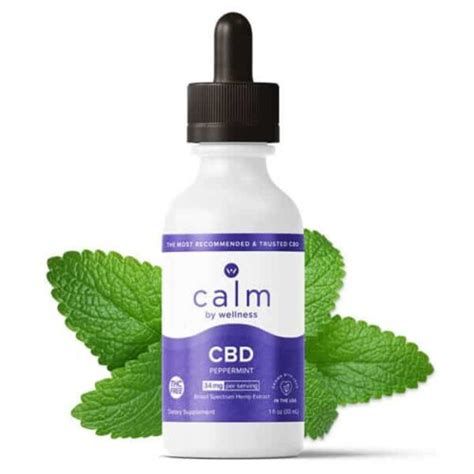 Buy Peppermint Cbd Oil Tincture Calm By Wellness