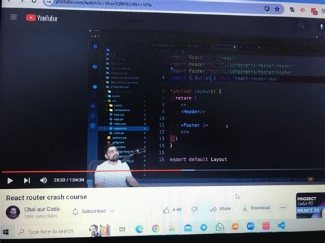 Learn Reactjs With Hitesh Choudhary Hanzala Yousuf Posted On The