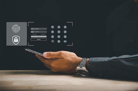 Premium Photo Secure Your Personal Financial Data With Futuristic Biometric Fingerprint