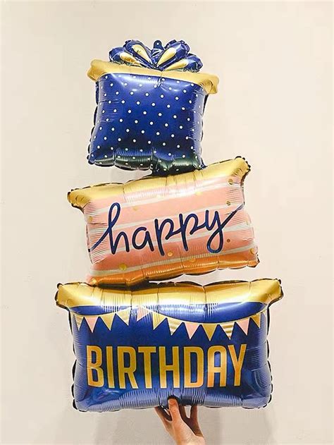 Giant Happy Birthday Balloons 40 Inch Mylar Balloons Large Aluminum