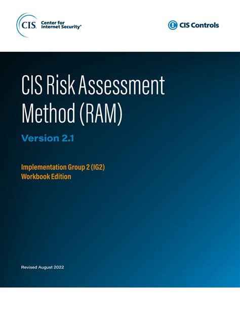 cis ram v2 test cis risk assessment method ram version 2 1
