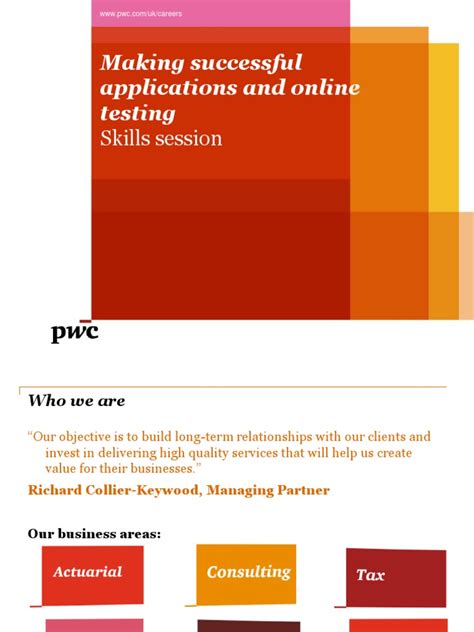 Pwc Application Success Pdf Psychometrics Educational Assessment