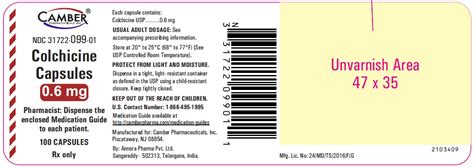 Dailymed Colchicine Colchicine Capsule