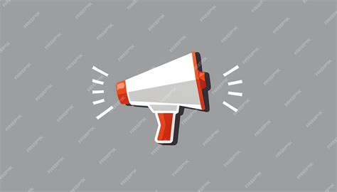 Premium Photo Dynamic Vector Illustration Of Megaphone Icon