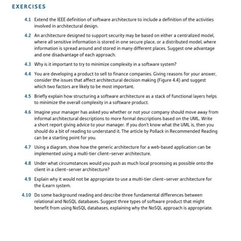 Solved 4 1 Extend The Ieee Definition Of Software