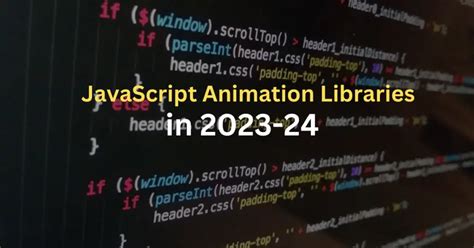 Best Javascript Animation Libraries For CodeWithRandom
