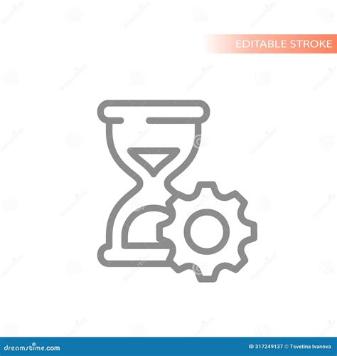 Planning Line Icons Signs Set Design Collection Of Organizing Scheduling Forecasting