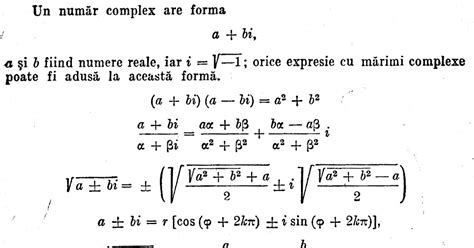 Tabele Matematice Uzuale Online Algebră Numere Complexe