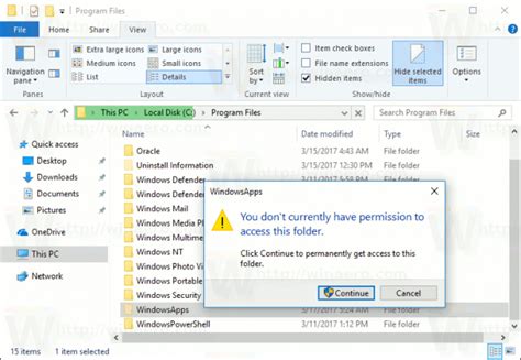 How To Open WindowsApps Folder In Windows 10