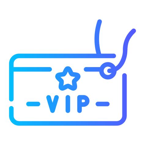 Vip Pass Generic Gradient Outline Icon