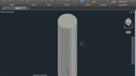 Autocad 2018 Tutorial For Beginners 30 How To Make Solid Cylinder In Autocad Youtube