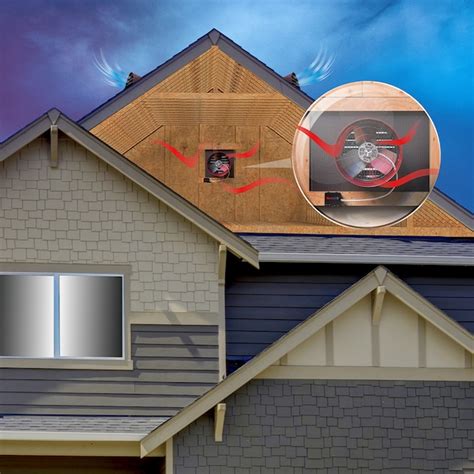 Quietcool Smart Attic Gable Fan 165 In Dia Electric Gable Vent Fan In