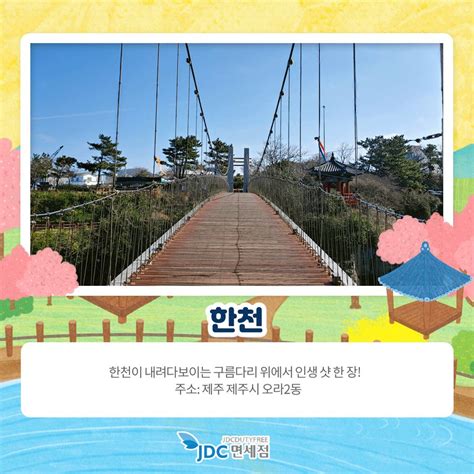 Jdc면세점 제주여행 한천 용연동 용연구름다리 🌊 푸른 바다와 반짝이는 하천이 만나는 곳