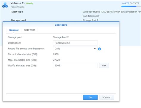upgrading the storage pool drives and file system in a synology to