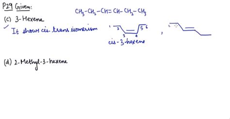Solved Which Of These Alkenes Show Cis Trans Isomerism For Each That Does Draw Structural