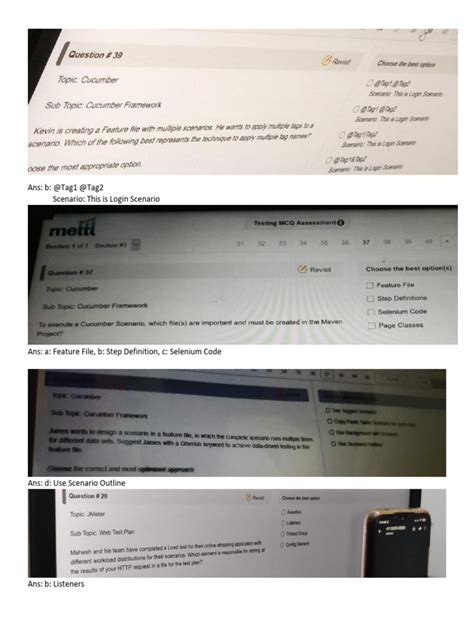 Cucumber Jmeter Mcq Ad Pdf Software Engineering Computing