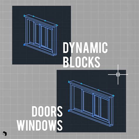 Cad Dynamic Window And Door Blocks Toffu Co