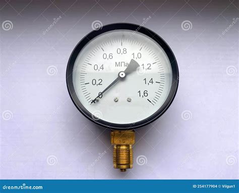 Pressure Sensor For The Pipeline Pipeline Pressure Close Up And
