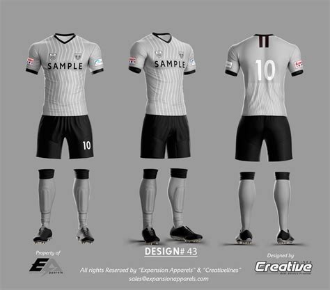 Design 43white And Silver Soccer Kit Silver Football Jersey Soccer