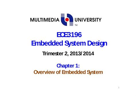 Pdf Ece3196 Chapter1 Embeded Systems Dokumen Tips