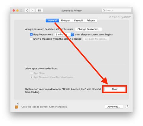 macos no allow button in security and privacy preferences ask different