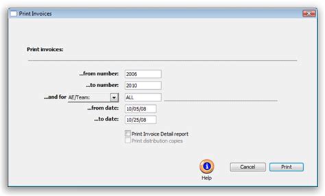 Clients Profits X User Guide Printing Invoices