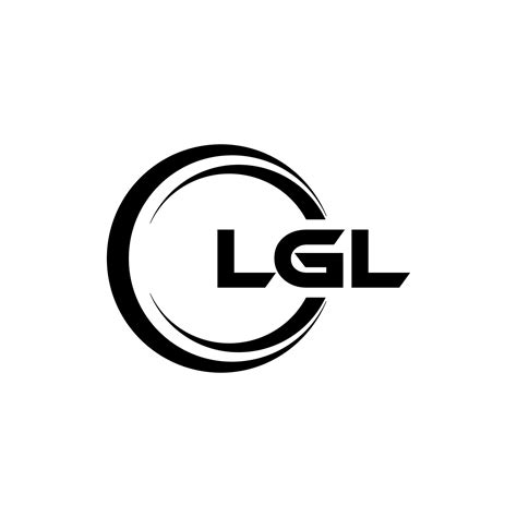 lgl letra logo diseño en ilustración vector logo caligrafía diseños