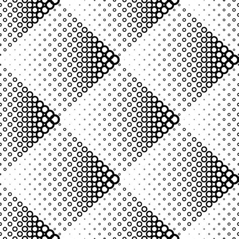 Seamless Circle Pattern Background Design Abstract Monochrome Graphic