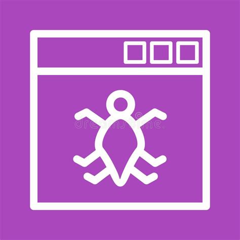 Bug In Application Stock Vector Illustration Of Computer 79293643