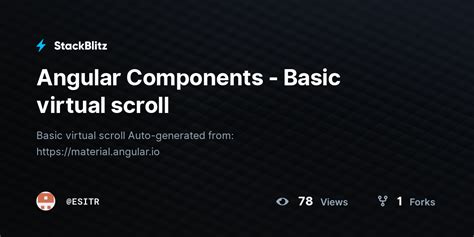 angular components basic virtual scroll stackblitz