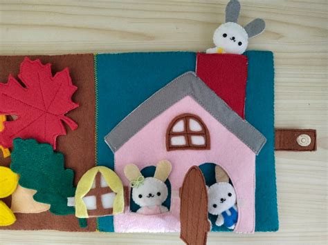 Hide And Seek Quiet Book Pdf Pattern And Tutorial Etsy