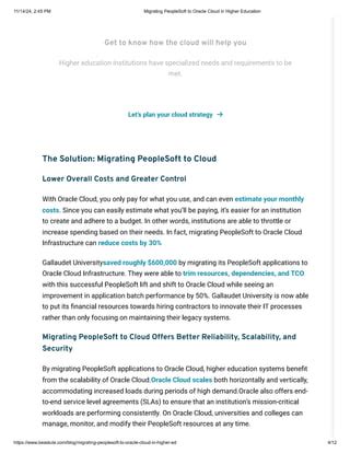 Migrating PeopleSoft To Oracle Cloud In Higher Education Pdf
