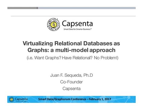 virtualizing relational databases as graphs a multi model approach ppt